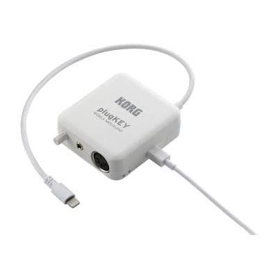 KORG PlugKEY MIDI Audio Interface For Keyboard To IOS White Korg From Inta Audio UK