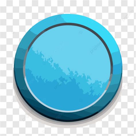 흰색 바탕에 흰색 원이 있는 파란색 버튼 벡터 흰색 배경에 파란색의 단순한 다채로운 아이콘 그림자 없음 작은 프레임 중앙 Png 일러스트 및 벡터 에 대한 무료