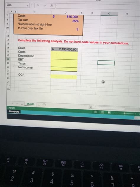 solved problem 10 9 calculating project ocf 1 compute the