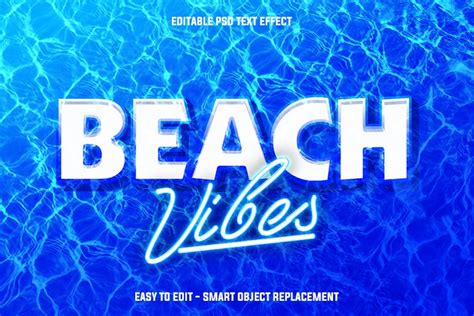 Sea Beach Text Effect