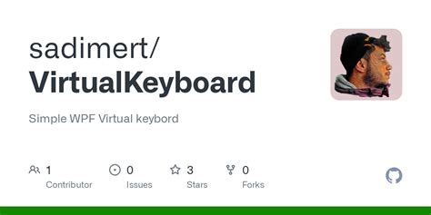 GitHub Sadimert VirtualKeyboard Simple WPF Virtual Keybord