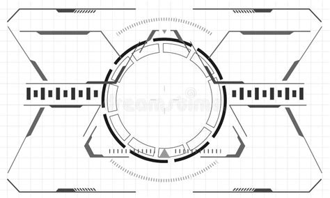 Hud Sci Fi Interface Screen Monochrome View Design Virtual Reality