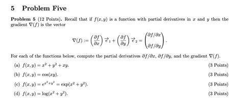 5 ﻿problem Fiveproblem 5 12 ﻿points ﻿recall That