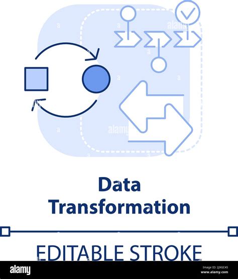 Data Transformation Light Blue Concept Icon Stock Vector Image And Art Alamy