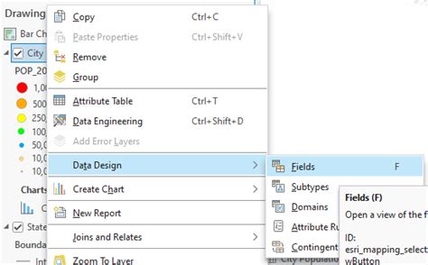 Add Field View To Toc Right Click List Esri Community