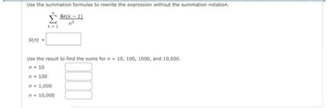 solved ∑k 1nn36k k−1 s n use the result to find the sums