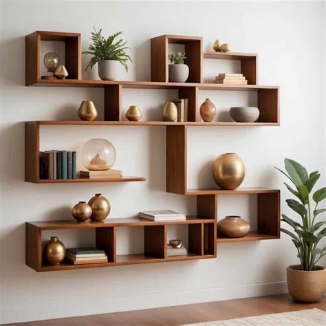 Mid Century Modern Living Room Shelves