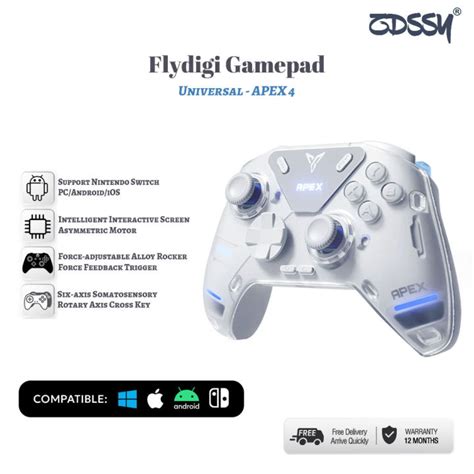 Zdssy Flydigi Original Apex 4 Gaming Controller Wireless Elite Force Feedback Trigger Support Pc