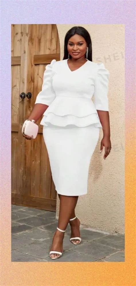 13 Plus Size Peplum Dresses With Sleeves 1 Useful Tool To Look Good ️👇🏼