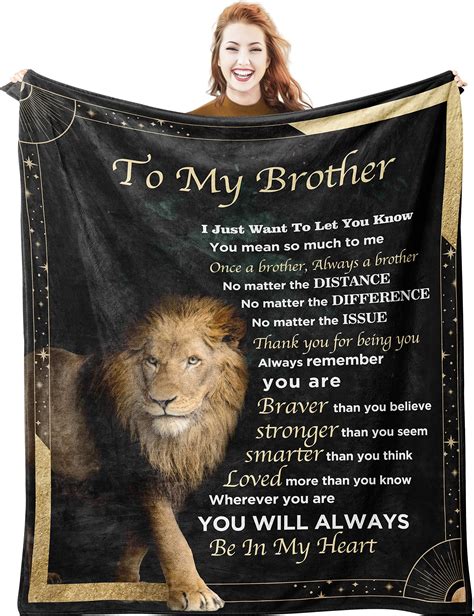 Amazon Com Musaecoin Gifts For Brother Christmas Brother Gifts From Sister Brother Blanket