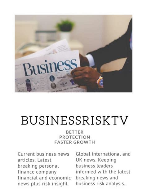 Current Business News Articles From Businessrisktv