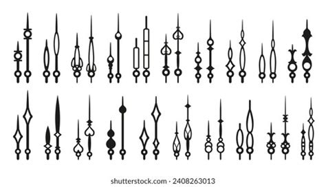 Clock Hands Isolated Watch Arrows Time 库存矢量图免版税2410368741 Shutterstock