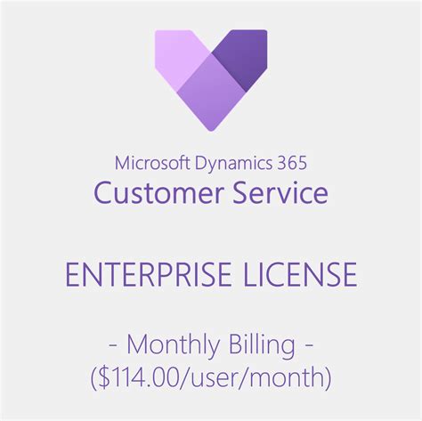 Dynamics 365 Customer Service Enterprise License 95 User Month