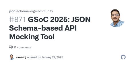 Gsoc 2025 Json Schema Based Api Mocking Tool · Issue 871 · Json