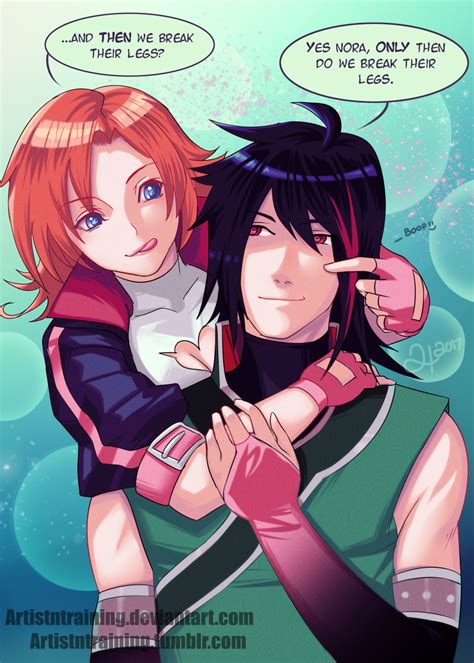 Ren X Nora By Artistntraining Rwby Know Your Meme