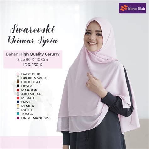NIBRAS Hijab SWAROVSKI SYIRA - BLONJO.ID