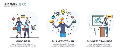 사업가와 일러스트 컨셉의 집합입니다 워크플로 성장 그래픽 비즈니스 개발 이정표 선형 그림 아이콘 인포그래픽 랜딩 페이지 사이트 인쇄 포스터 금융에 대한 스톡 벡터 아트 및