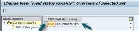 Sap Fi Field Status Variant And Field Status Group