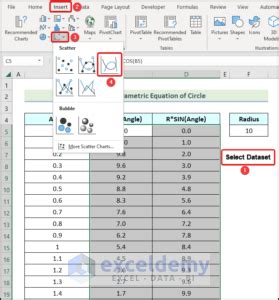 How To Draw A Circle In Excel With Specific Radius Methods