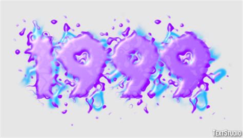 1999 Text Effect And Logo Design Number