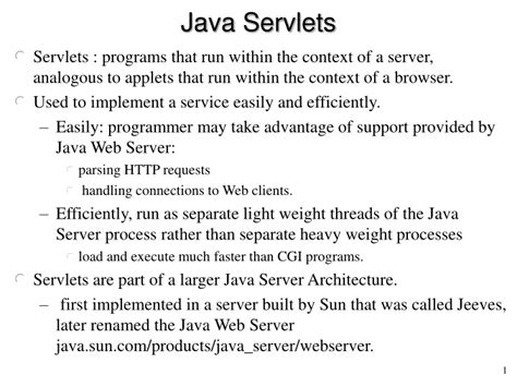 PPT Efficient Java Servlets For Dynamic Server Side Solutions PowerPoint Presentation ID