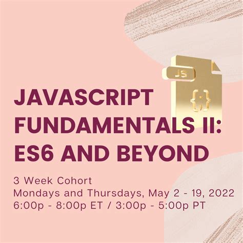 See Javascript Fundamentals 2 Es6 And Beyond At Girl Develop It