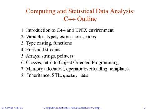 ppt computing and statistical data analysis ph4515 uofl pg lectures