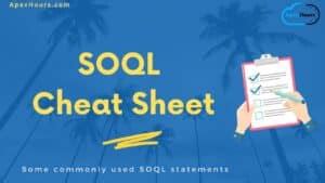 SOQL Cheat Sheet Apex Hours