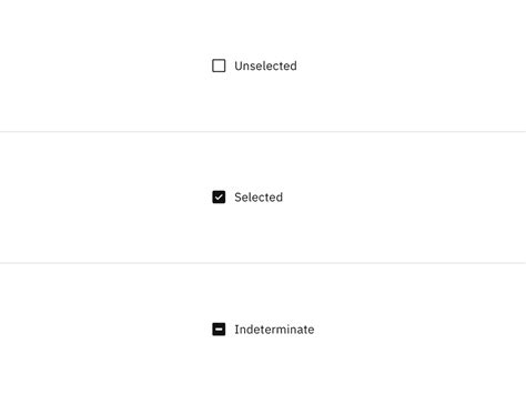 Checkbox Carbon Design System