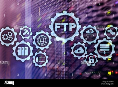 Ftp File Transfer Protocol Network Transfer Data To Server On