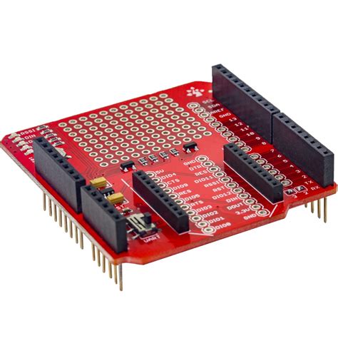 For Xbee Shield Adapter Communication Breakout Board Red For Arduino Uno R3 Connectivity Xbee