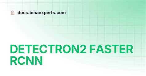 Detectron2 Faster Rcnn