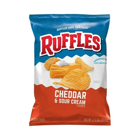 Cheddar And Sour Cream Ruffles In Chips