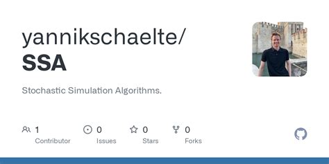 Github Yannikschaelte Ssa Stochastic Simulation Algorithms