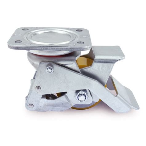 Heberolle Mit Pu Rad Ø75 Mm H112 125 Mm Platte 60x60 Mm Heberollen