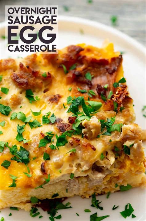 Overnight Sausage Egg Casserole Artofit