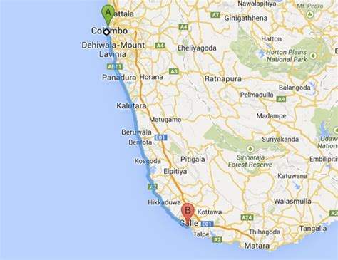 Galle Sri Lanka Map