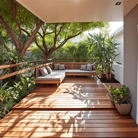 ปักพินโดย World Of Interior Design ใน Balcony Idea ลานหลังบ้าน บ้าน