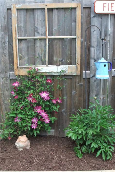 Repurposed Windows In A Garden