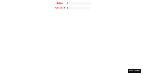 Temperature Converter Codesandbox
