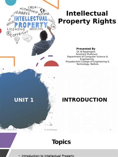 Ipr Ppt Unit 1 Pdf
