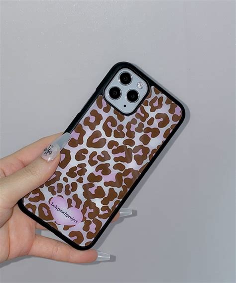 아이폰호피 딸기 초코 글라스 범퍼 케이스 에이블리