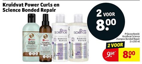 Kruidvat Power Curls En Science Bonded Repair Aanbieding Bij Kruidvat