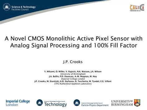 Ppt A Novel Cmos Monolithic Active Pixel Sensor With Analog Signal