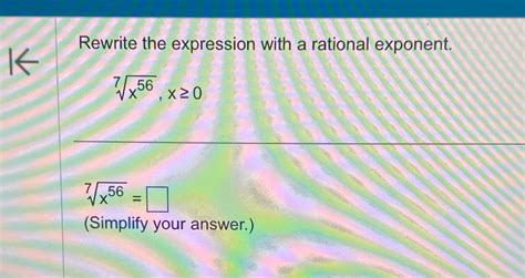 solved rewrite the expression with a rational