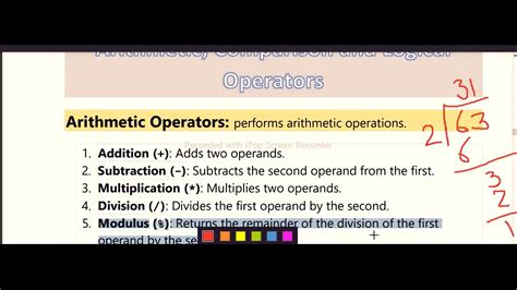 Arithmetic Operations With C Code Programming Fundamental Lec8 Youtube
