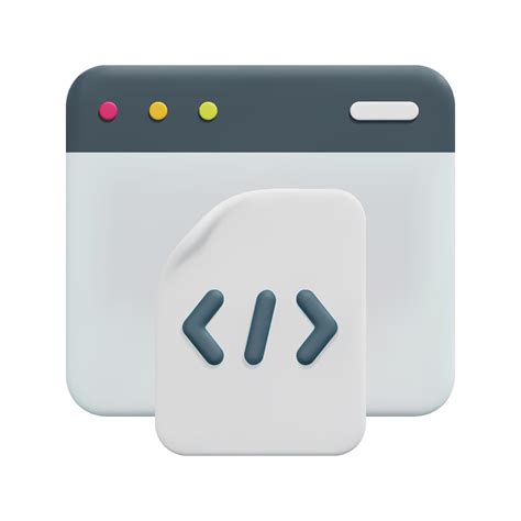 3d Web Coding Icon Vector Isolated On White Background 3d Development And Software Concept
