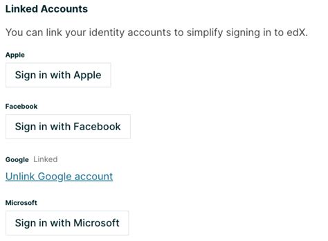 How Do I Link Or Unlink My EdX Account To A Social Media Account