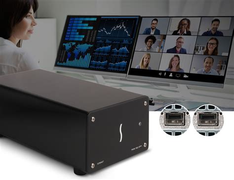 Twin G Sfp Gbe Dual Port Gigabit Ethernet Thunderbolt Adapter Sonnettech