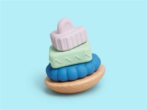 Wibble Wobble Shape Stacker Kiwico